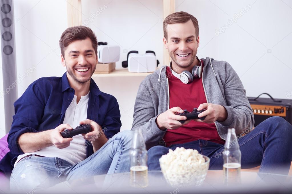 Guys Playing Video Games