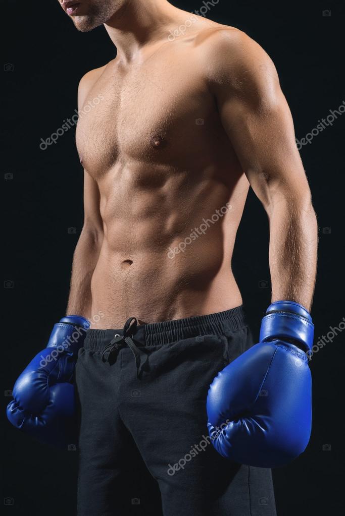 Young man is ready to box — Stock Photo © iakovenko123 #121356690
