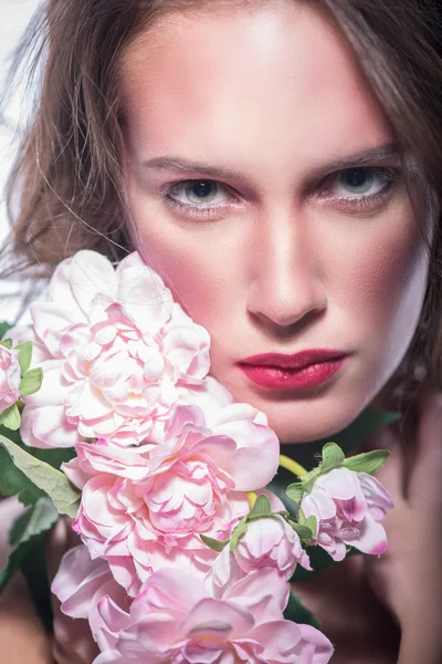 beautiful lady with a pleasant face - Stock Image - Everypixel