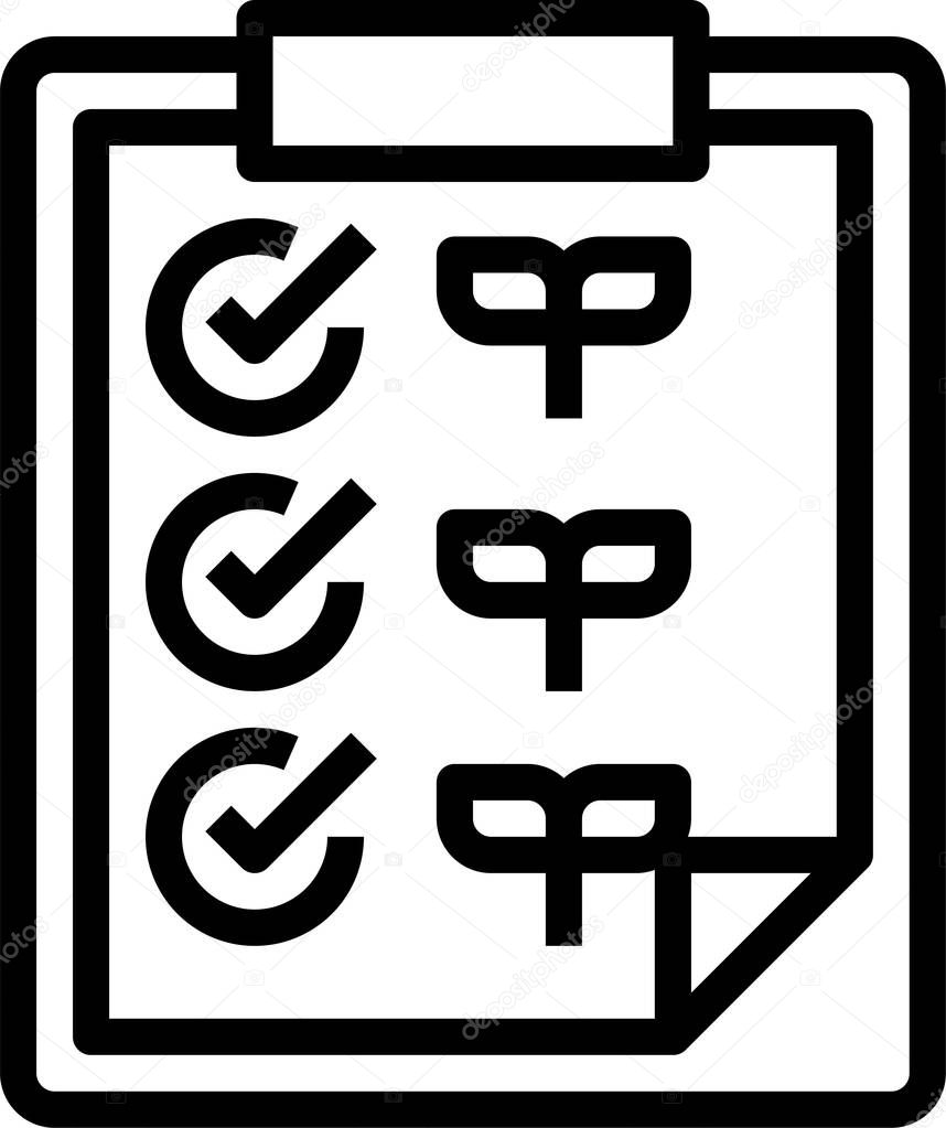 Icono de listas de comprobaci n, ilustraci n vectorial 2024