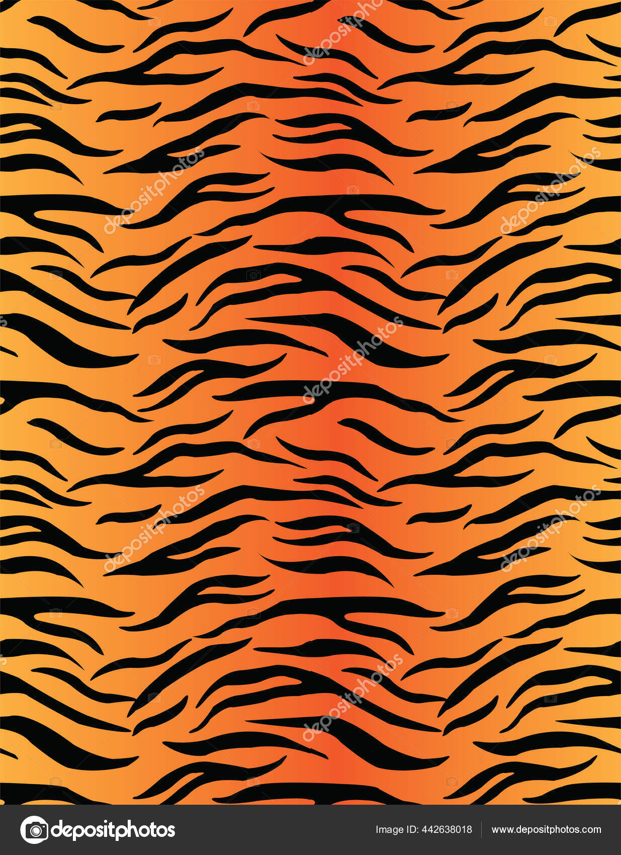 Seamless Tiger Skin Pattern Vector Illustration Animal Skin Pattern ...