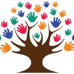Colorful solidarity hand tree Stock Vector by ©cienpies 27643161