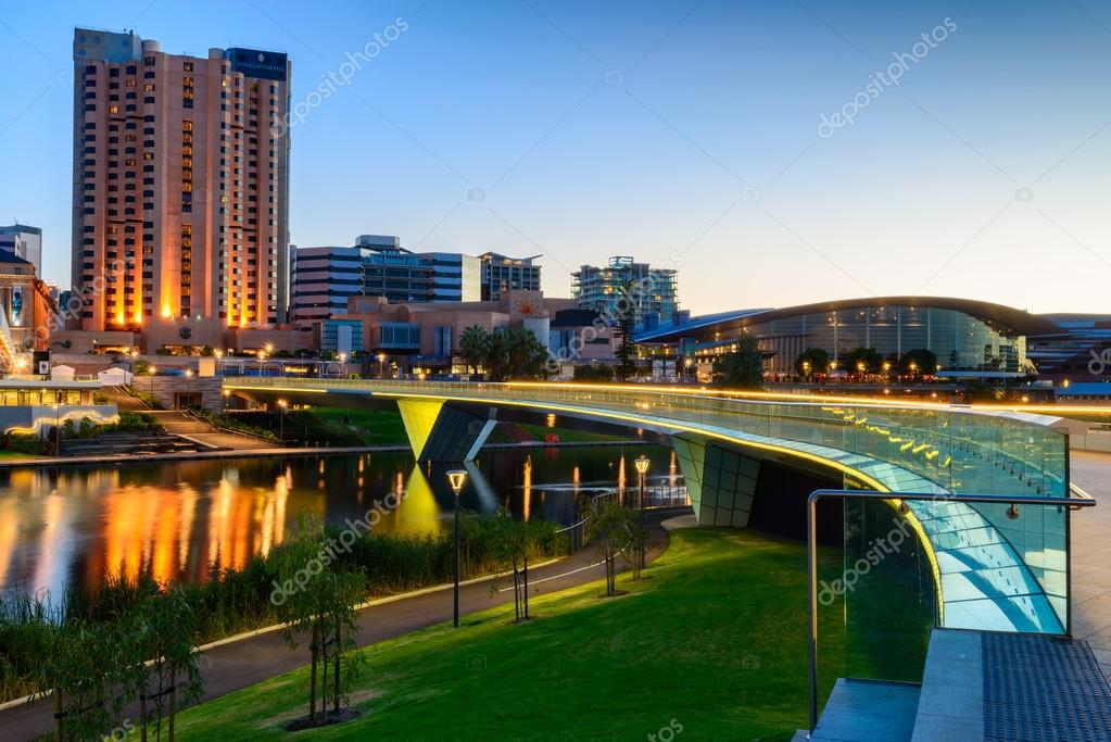 Adelaide city at night — Stock Editorial Photo © moisseyev #72249791