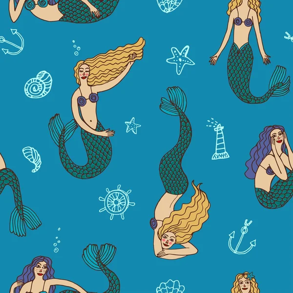 ᐈ Mermaids stock illustrations, Royalty Free mermaids to print vectors ...