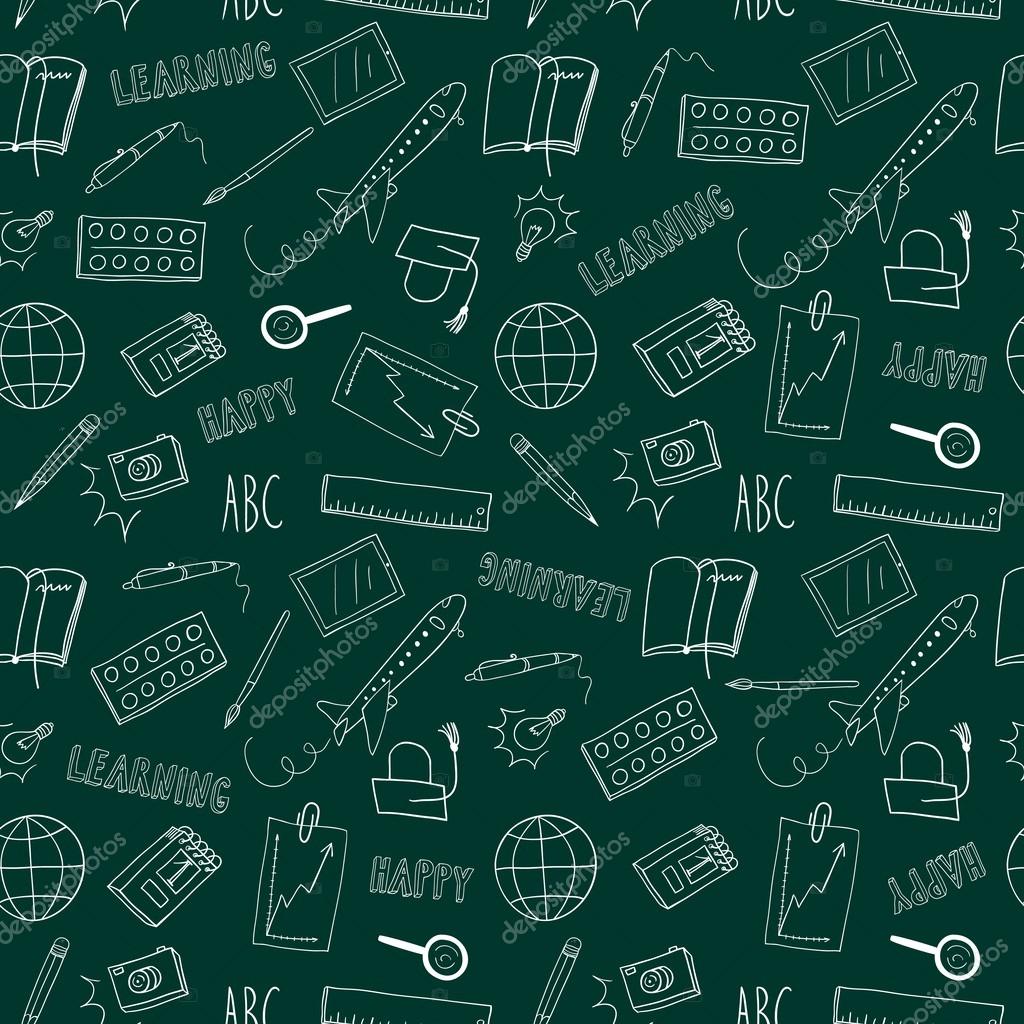 Happy learning pattern Stock Vector Image by ©shtonado #63340249