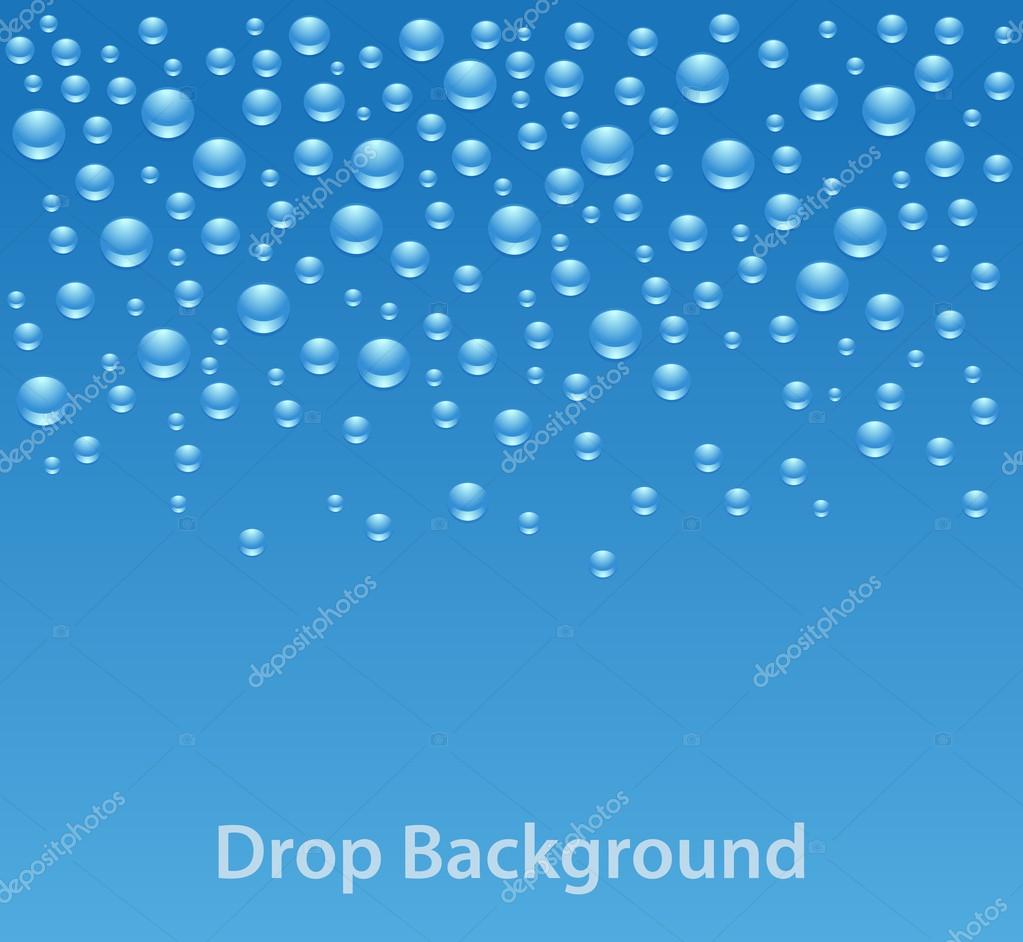 Water babble on blue background. vector illustration Stock Vector by ...