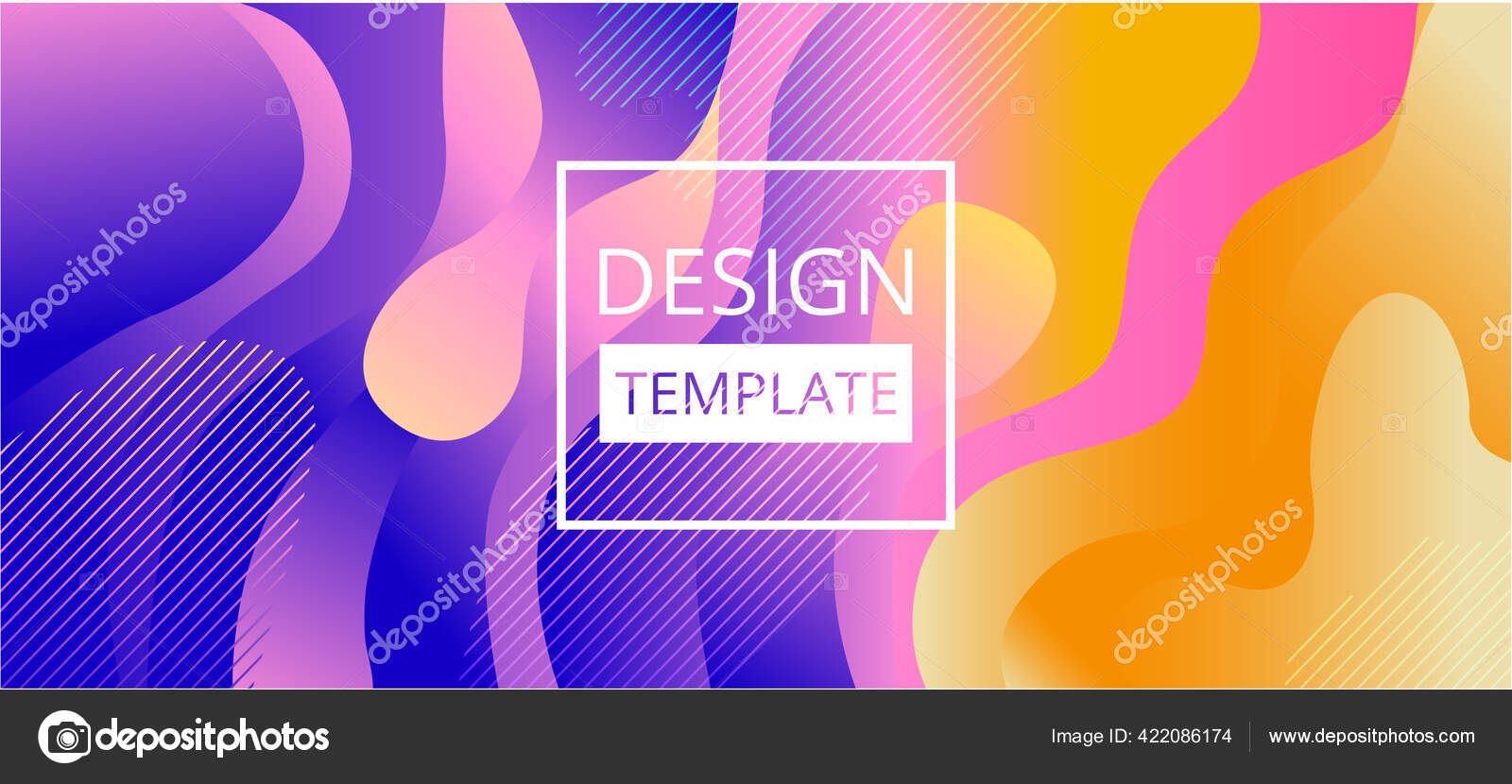 Header Design Template Liquid Website Design Pink Orange Color Violet ...
