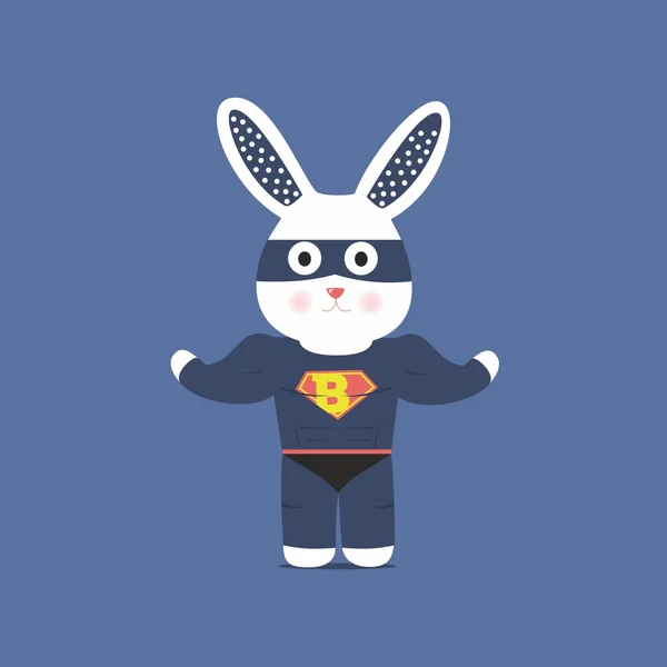 Rabbit superman — Stock Vector © arseniy #4879716