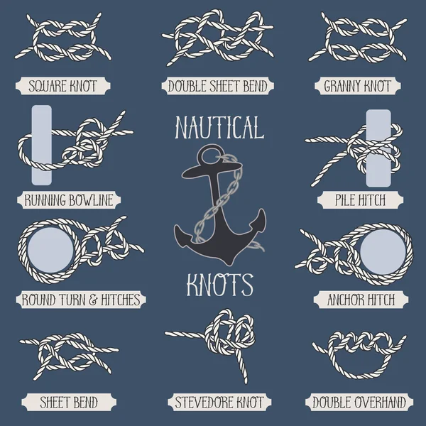 Set of nautical rope knots. Stock Vector Image by ©ivanskaia.anastasiia ...