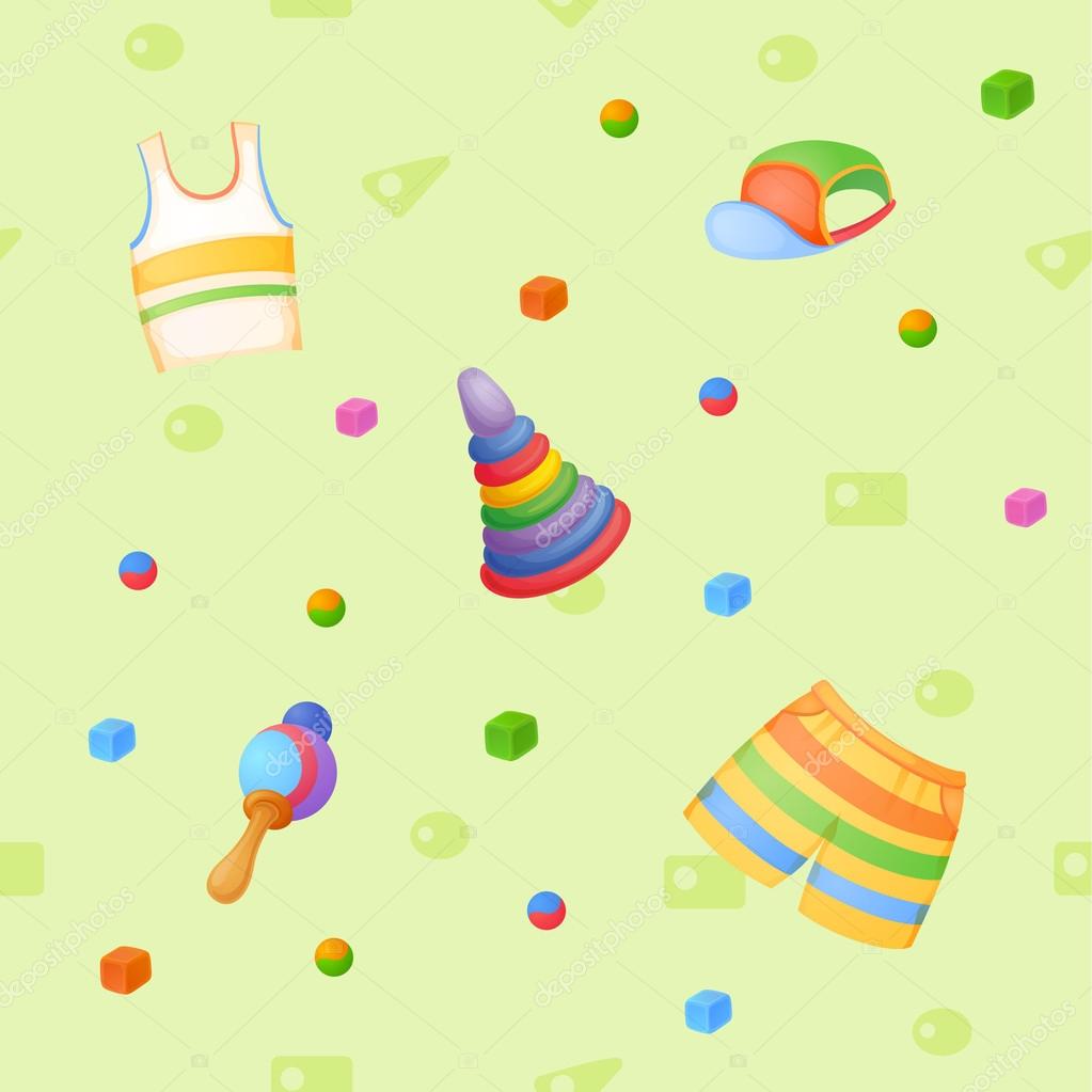 Childish background for the little baby Stock Vector Image by ...