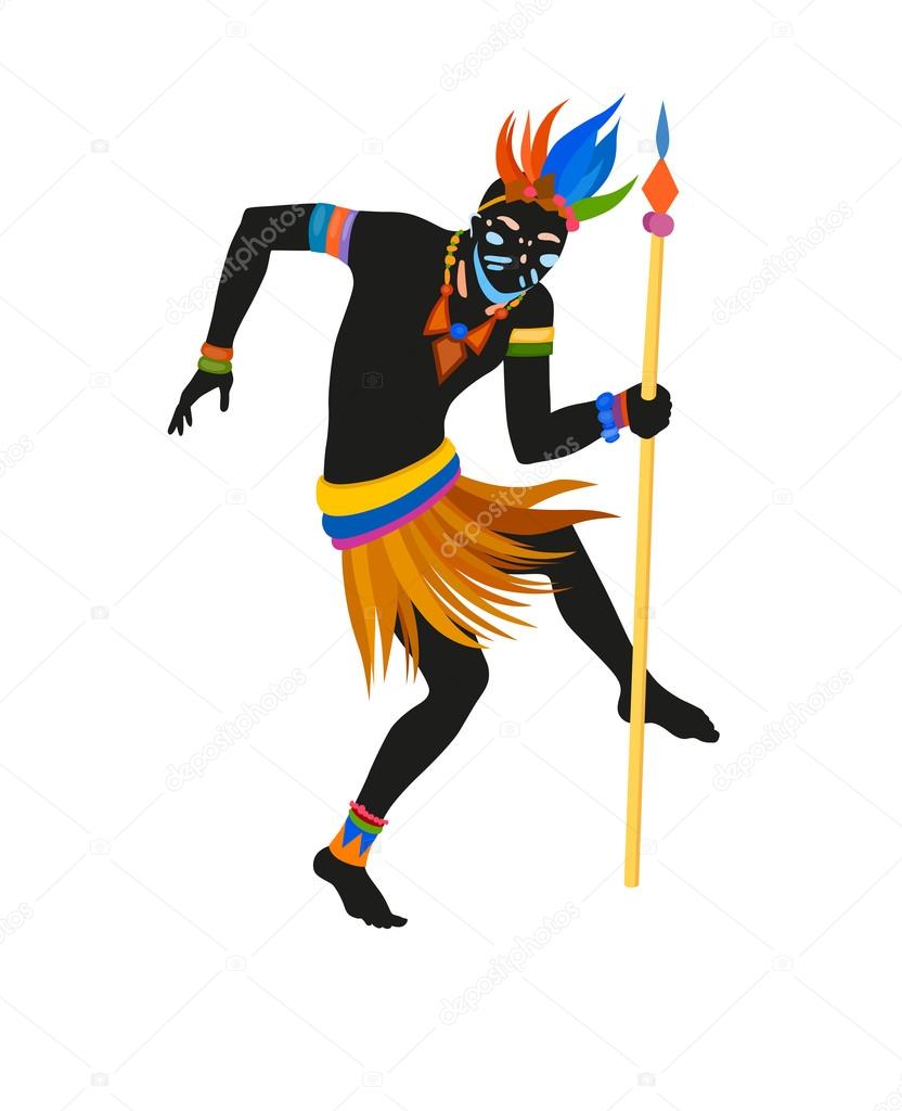 Danza ritual africana Vector de stock por ©Polyudova 68336717