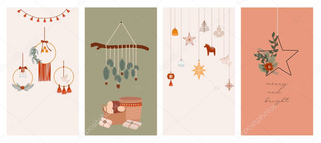 Feliz Navidad o Feliz Año Nuevo fondo vertical para las redes sociales ...