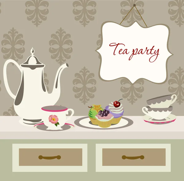 Tea party illustration Stock Photos, Royalty Free Tea party ...