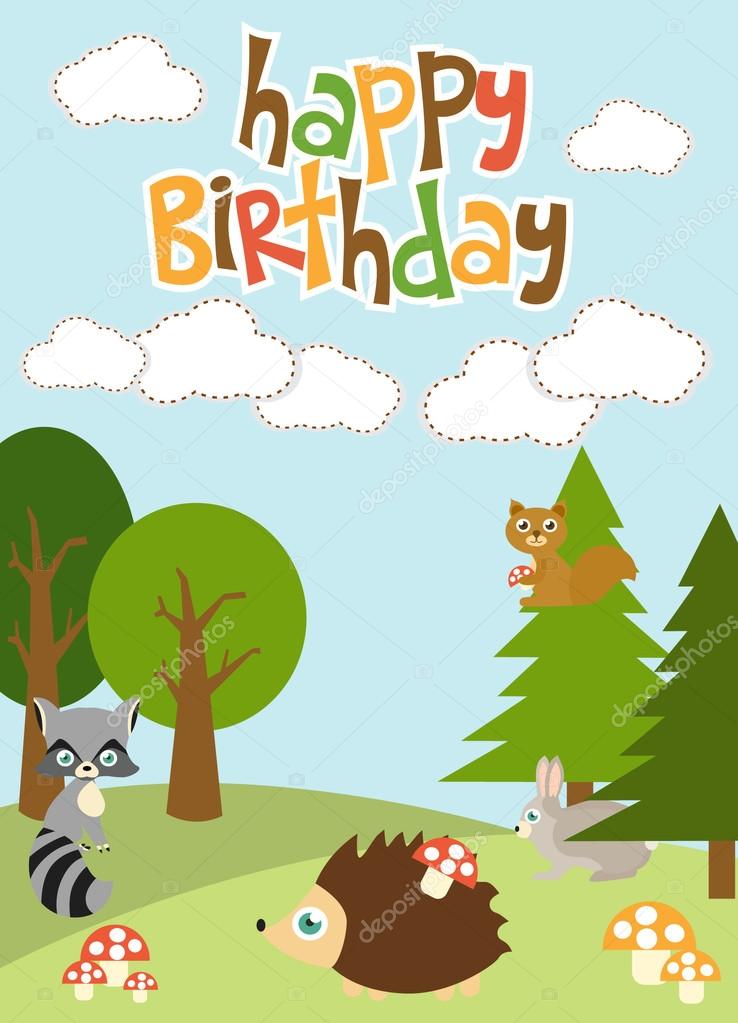 Happy Birthday card Stock Vector by ©MioBuono12 65425153