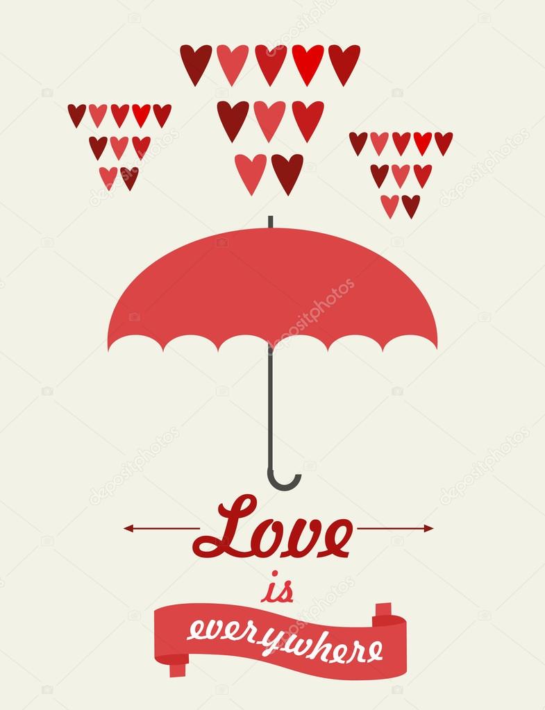 Love is everywhere card Stock Vector Image by ©MioBuono12 #91781710