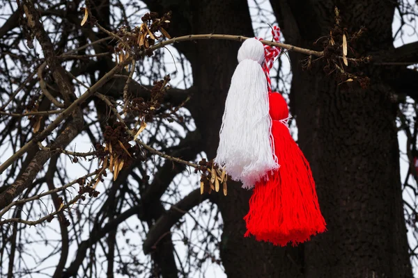 Traditional Martenitsa on a tree — Stock Photo © PetarPaunchev #142231550