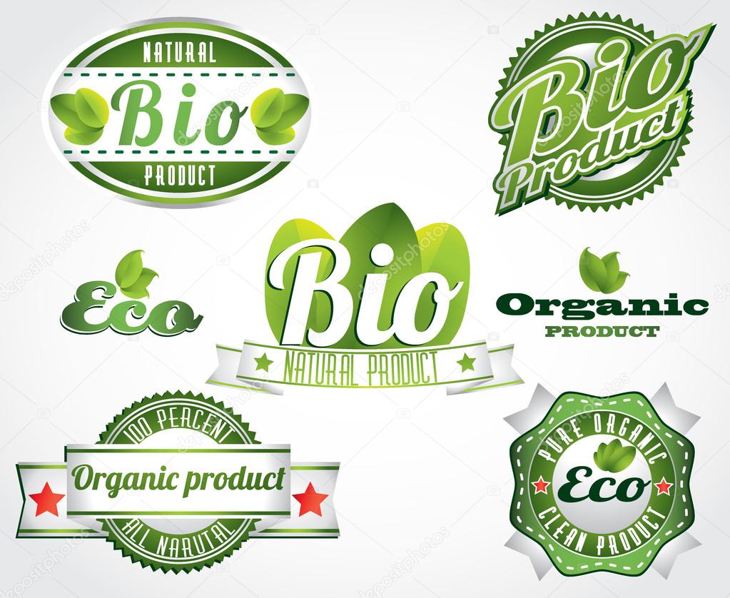 Collection of eco labels Stock Vector Image by ©Sulovsky #63157385