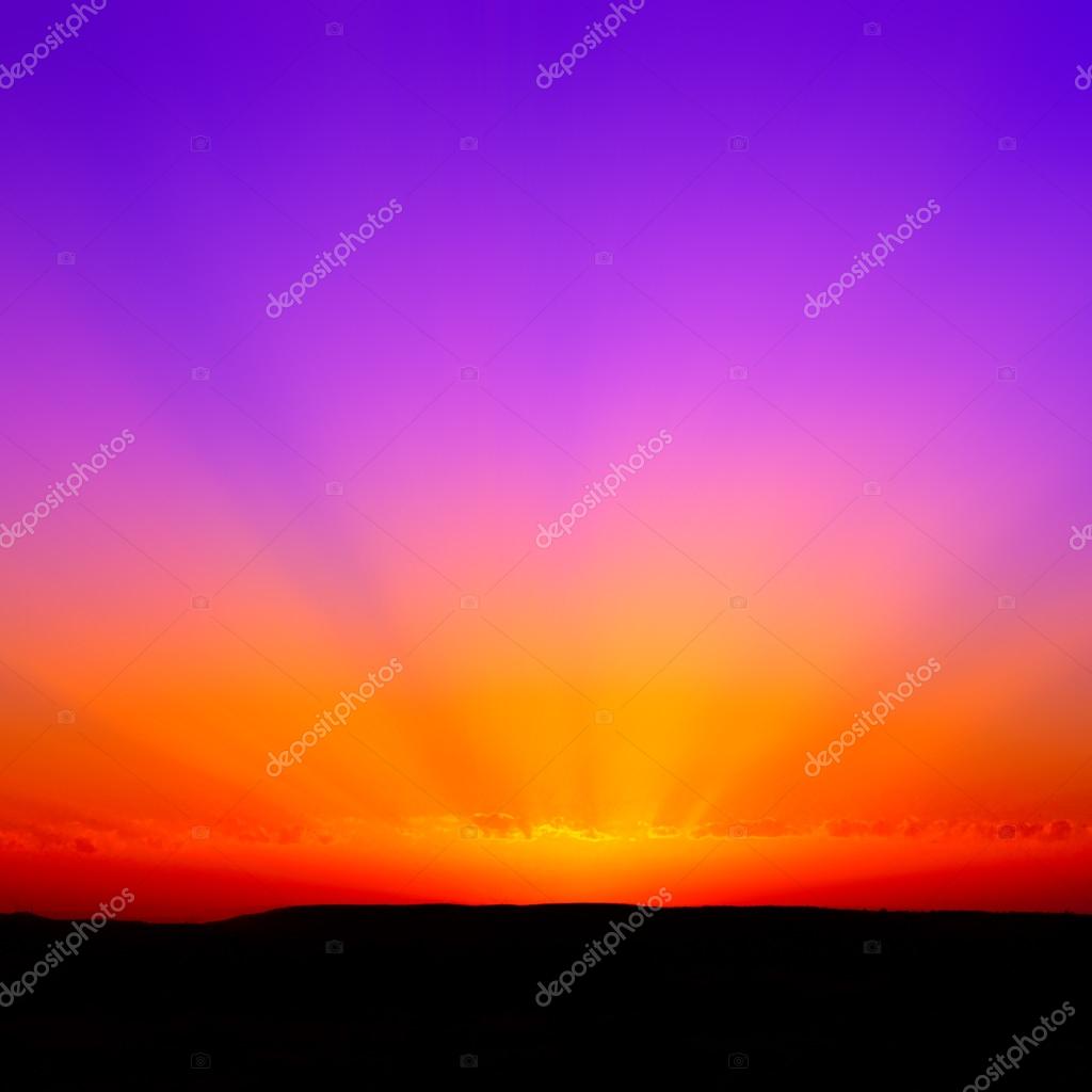 Purple Orange Sunset
