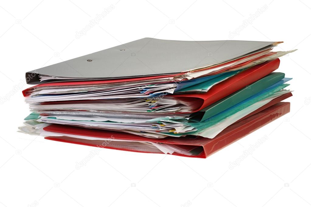Stack of hanging file folders. Stock Photo by ©wedmoscow 111159062