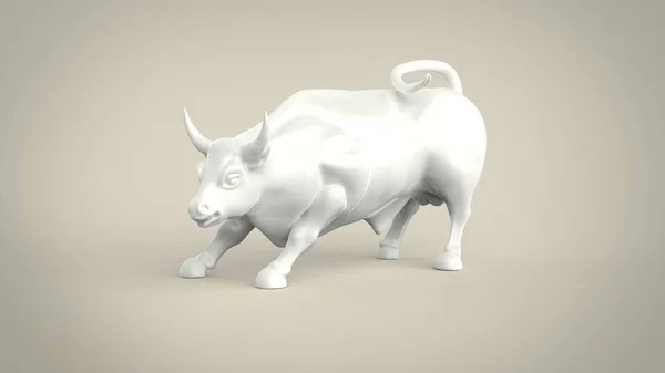 Whithe Metall estatua de toro de cer mica modelo 3d imagen de ...