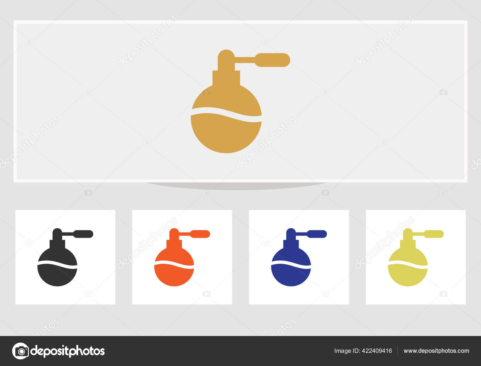 Perfume Icon Isolated White Background Perfume Icon Trendy Modern ...