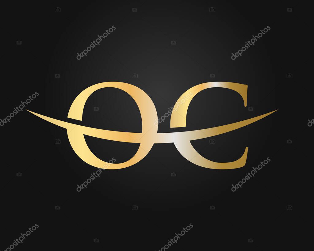 Diseño del logotipo OC. Plantilla de vector de diseño de logotipo de letra OC inicial 2023
