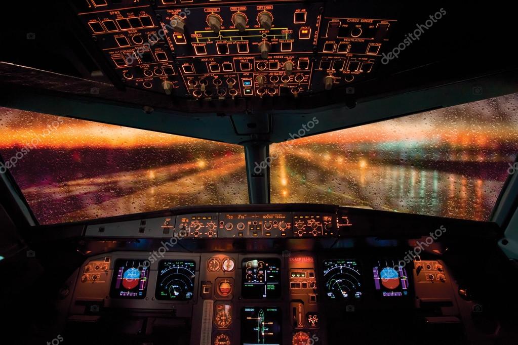 Control panel in a plane Stock Photo by ©romeovip 63864963