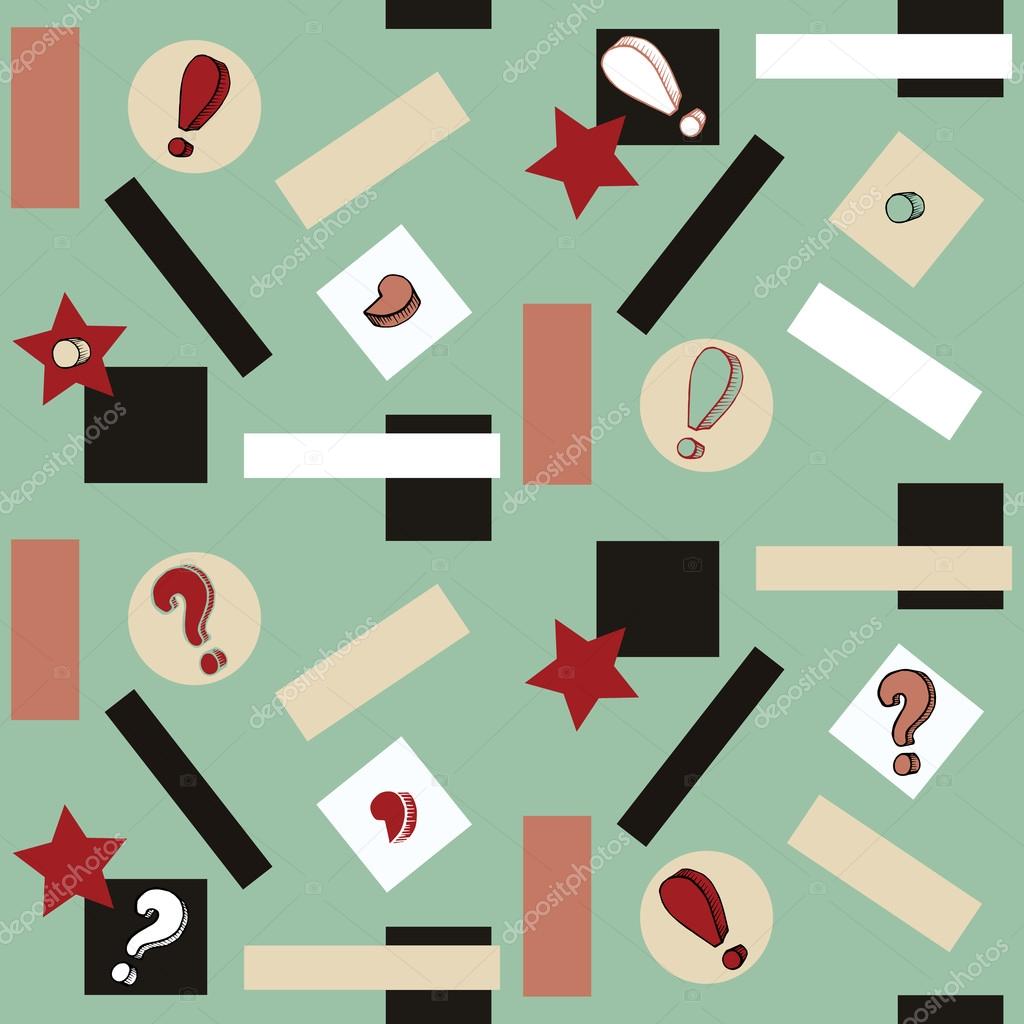 Seamless punctuation marks Stock Vector by ©tinkerfrost 110533934