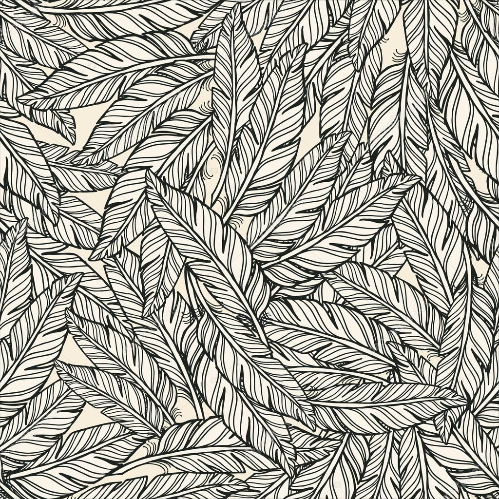 Feather Seamless Pattern