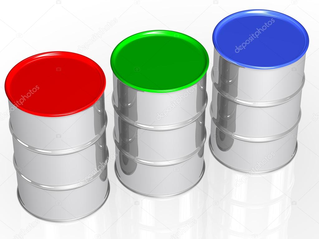 RGB colorful cans — Stock Photo © bellabrend #62731033