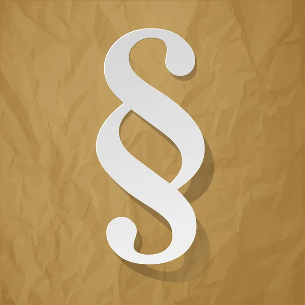 Paragraph white symbol paper on red background Stock Vector Image by ...