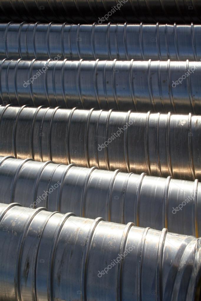 Metallic reinforced underground tubing — Stock Photo © Redav #64586697