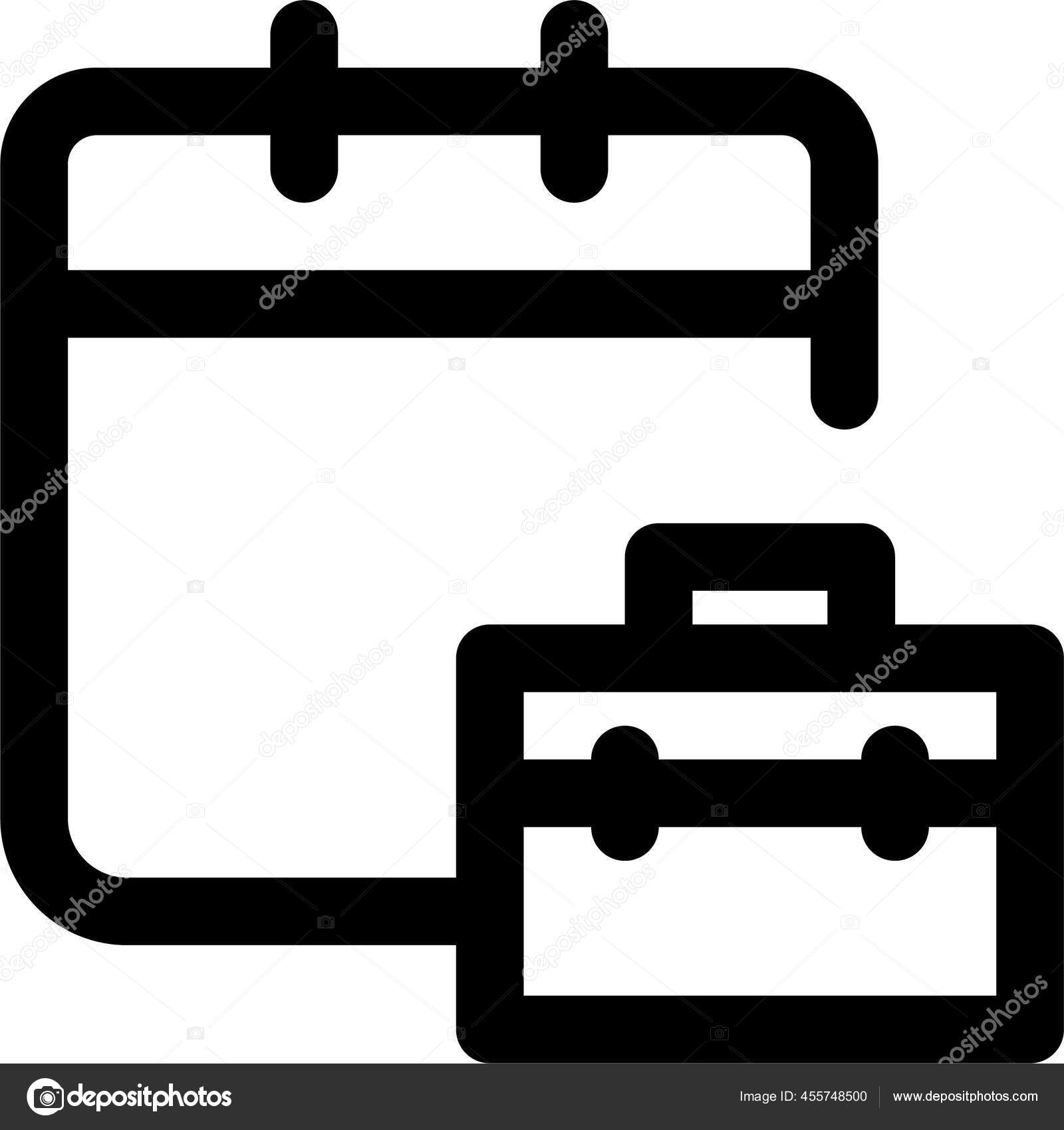 Appointment Icon Vector Illustration Isolated White Background Stock ...