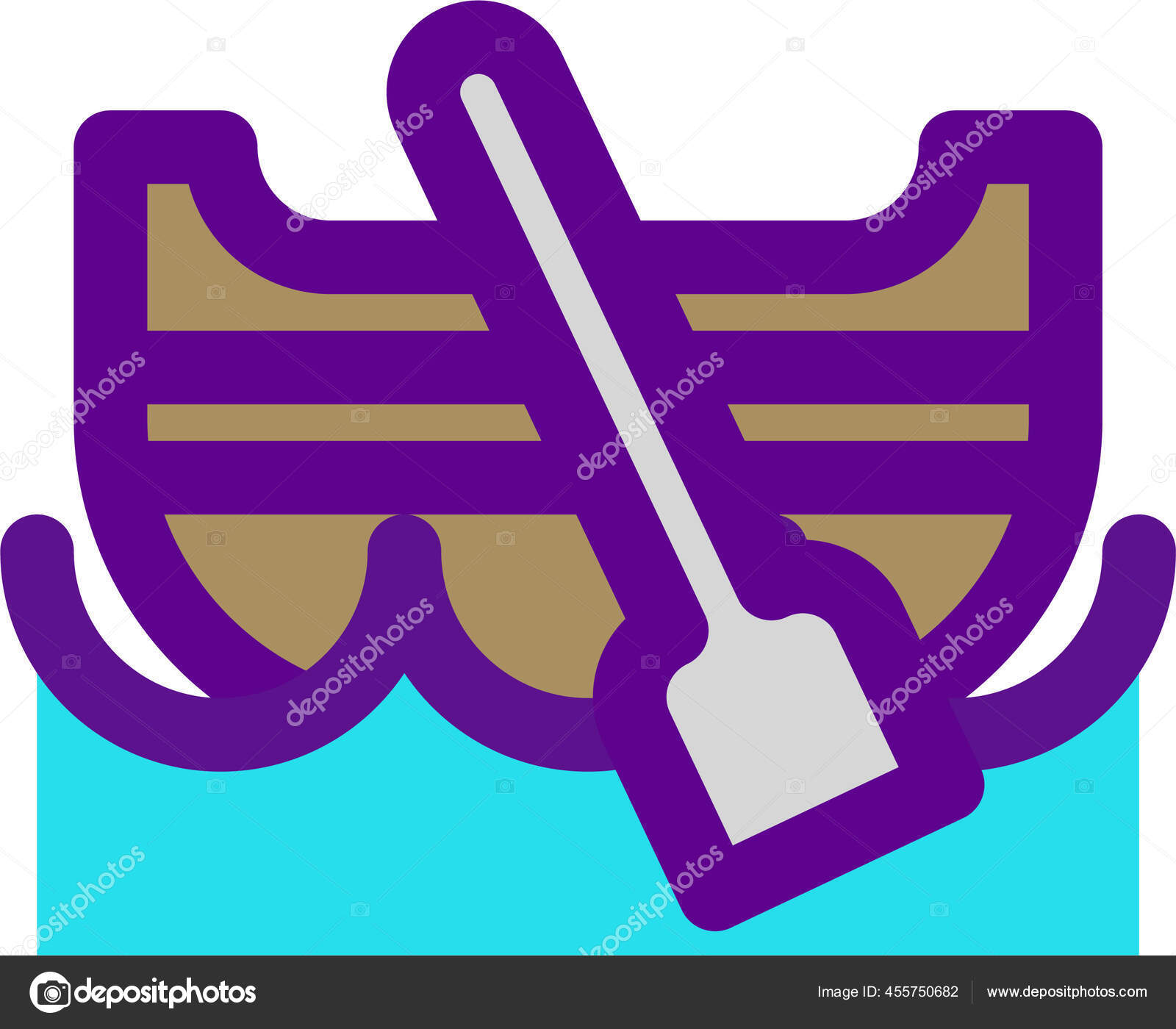 Safe Boat Icon Vector Illustration Isolated White Background Stock ...