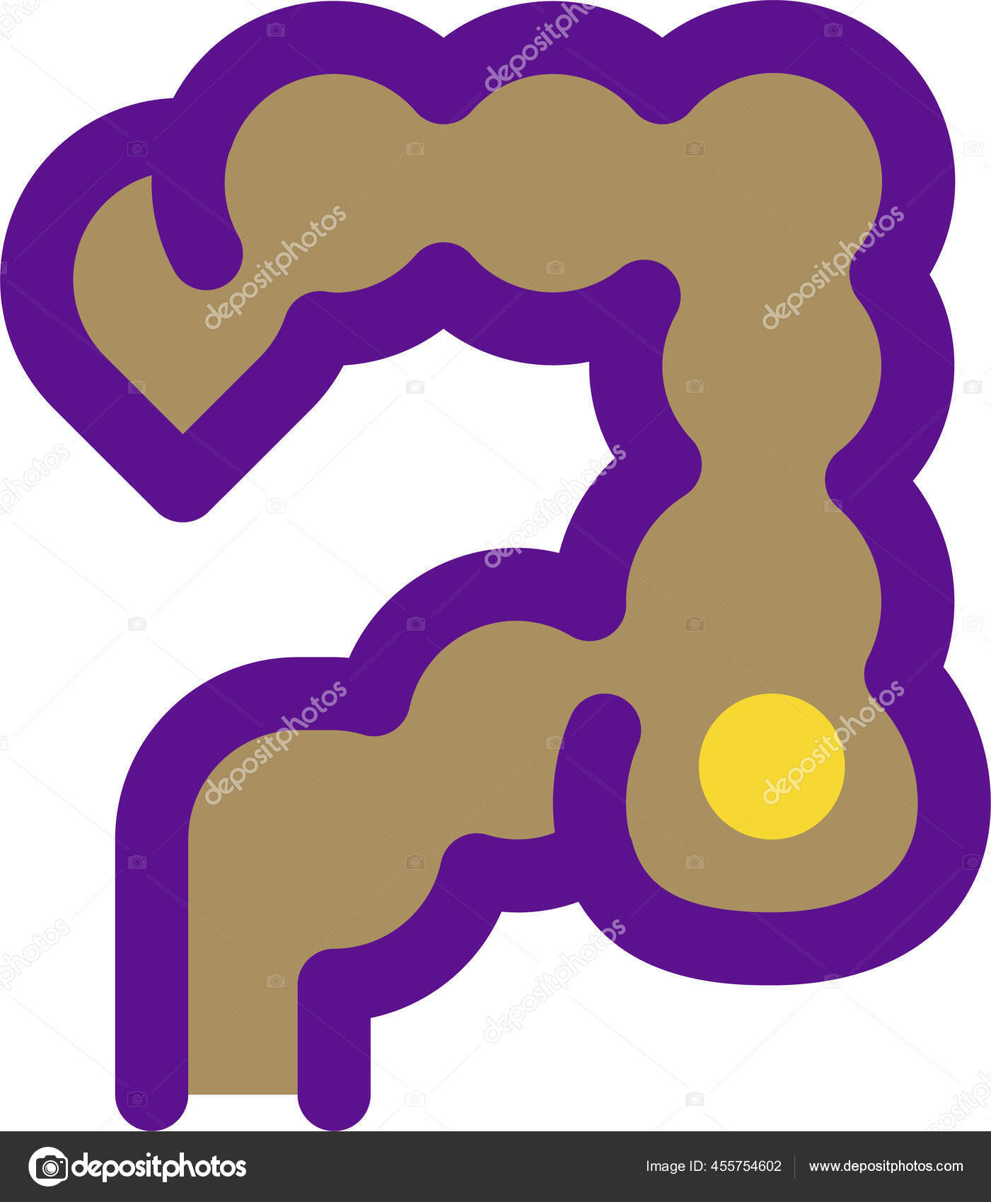 Icono Colon Ilustración Vectorial Aislada Sobre Fondo Blanco Vector de ...