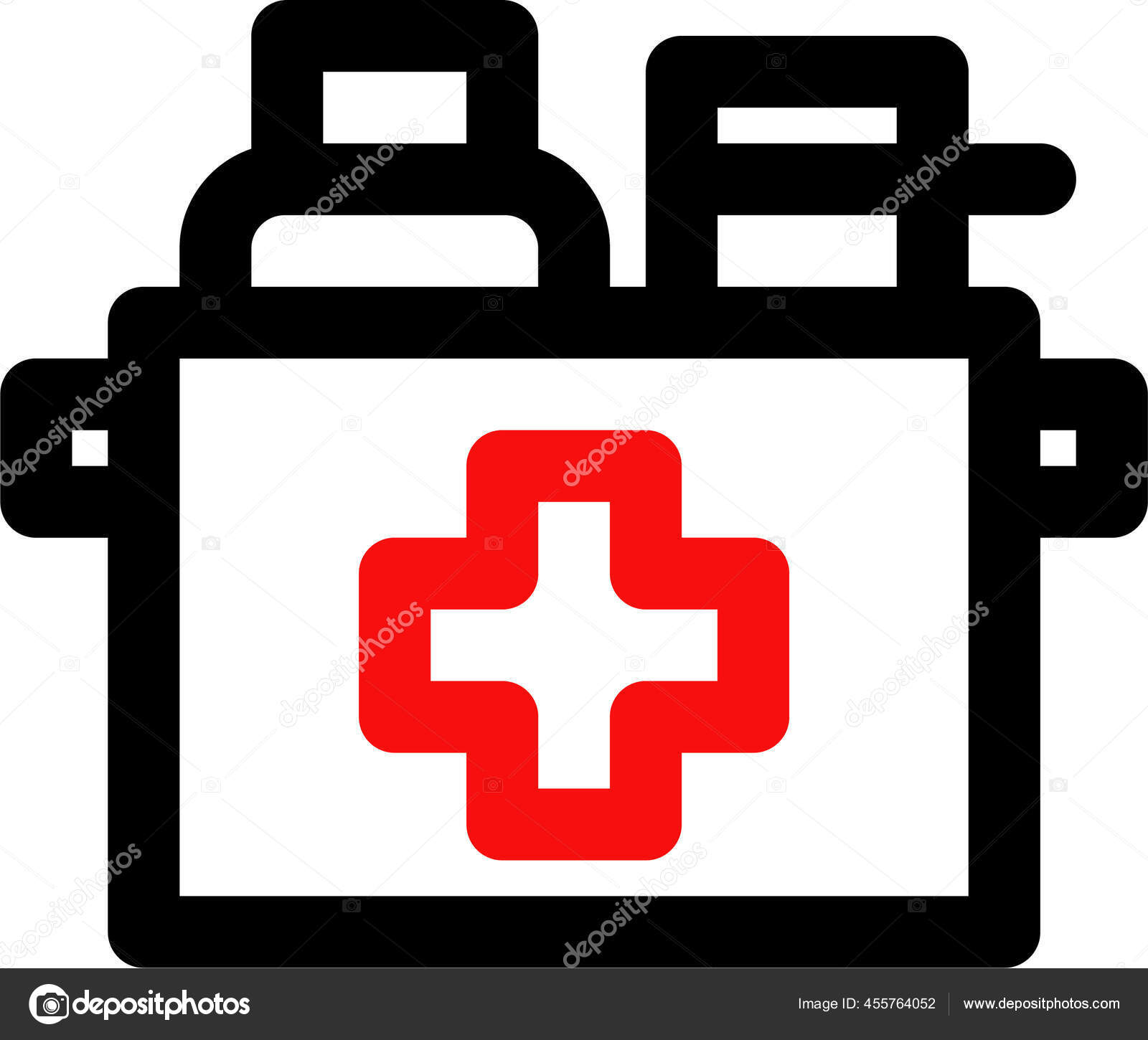 Icono Kit Médico Ilustración Vectorial Aislado Sobre Fondo Blanco ...