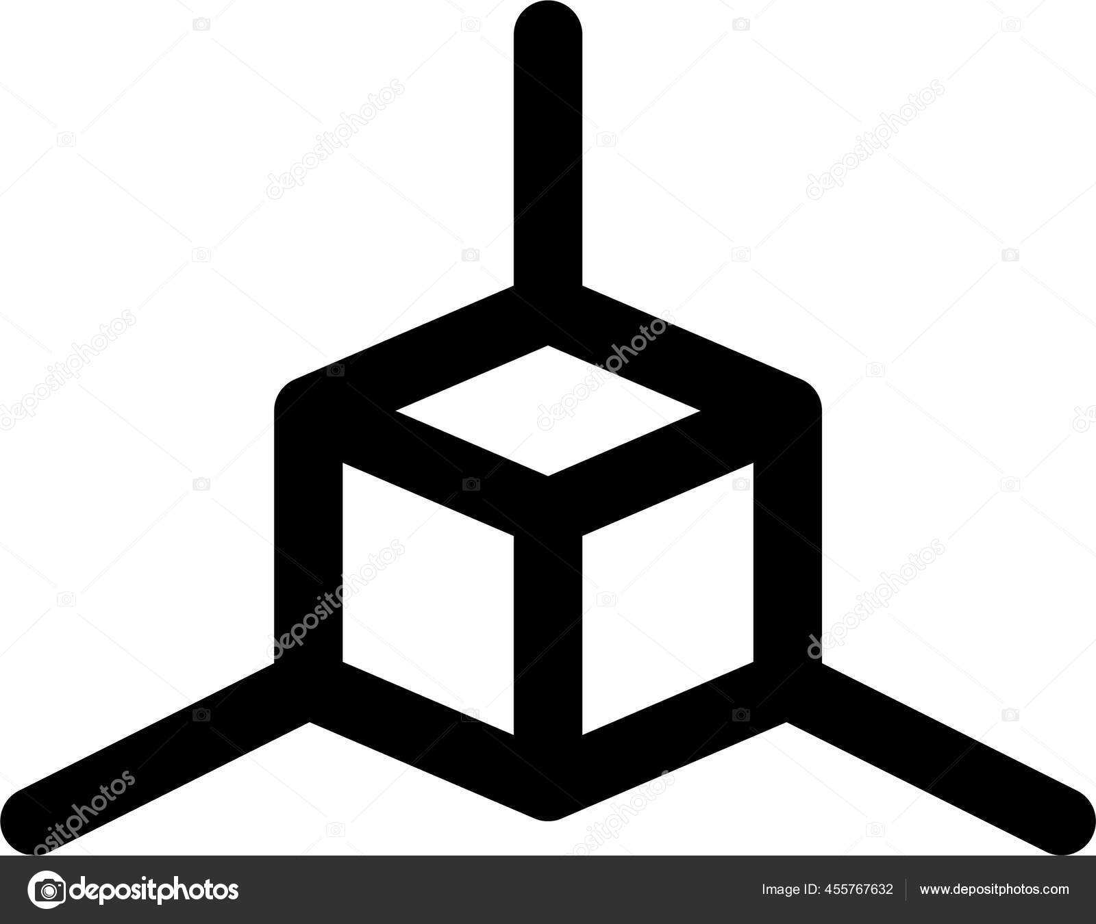 Perspective Icon Vector Illustration Isolated White Background Stock ...