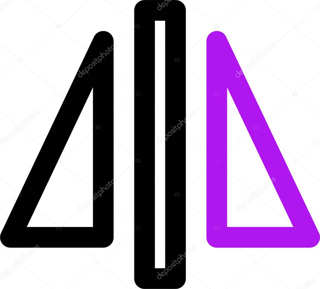 Icono Inclinación Ilustración Vectorial Aislada Sobre Fondo Blanco ...