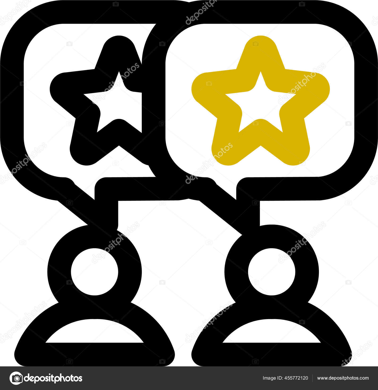 Star Rate Classification Icon Vector Illustration Isolated White ...