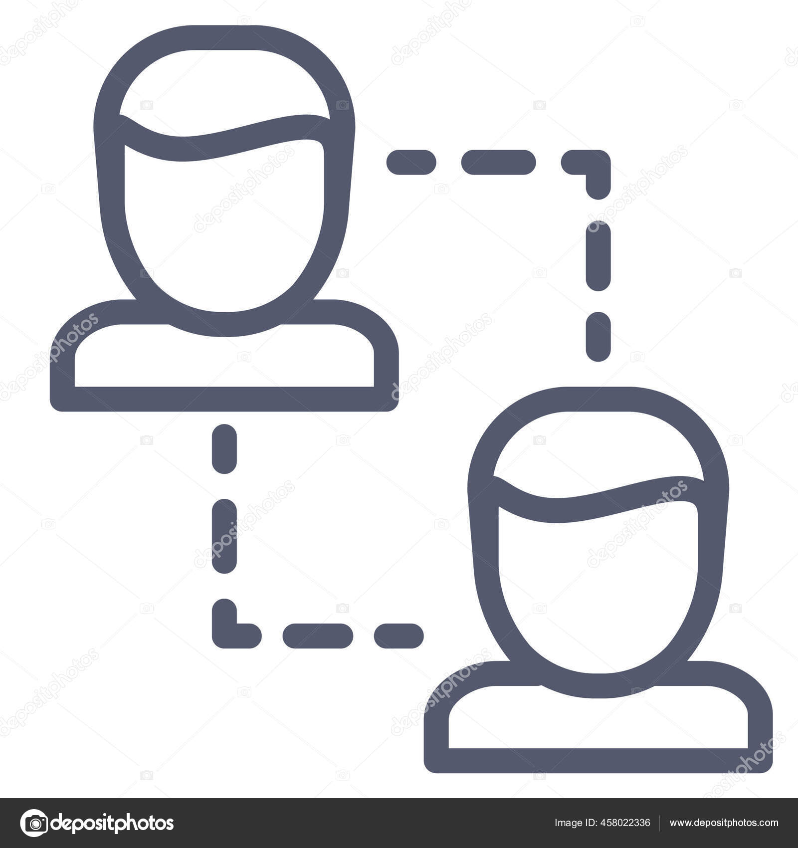 Human Avatar Web Icon Vector Illustration Stock Vector by ©xcaped 458022336