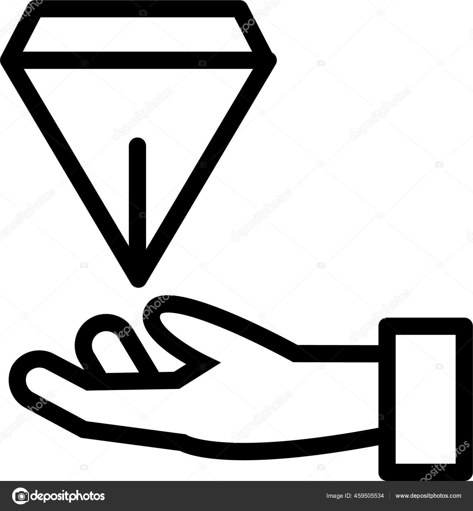 Hand Check Mark Vector Illustration Stock Vector by ©xcaped 459505534