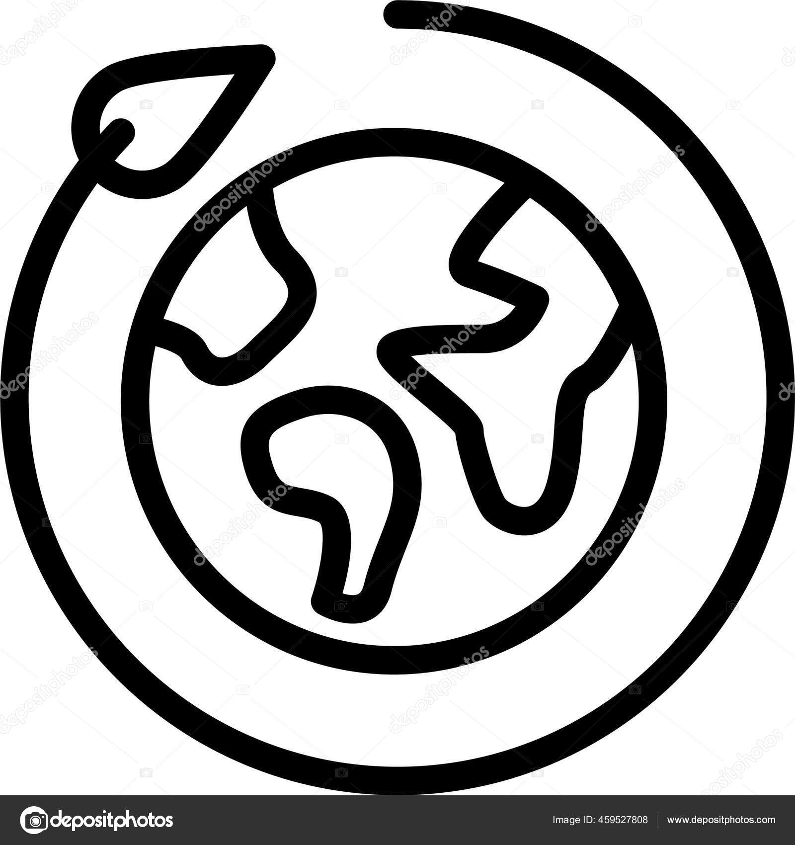 Earth Web Icon Simple Illustration Stock Vector by ©xcaped 459527808