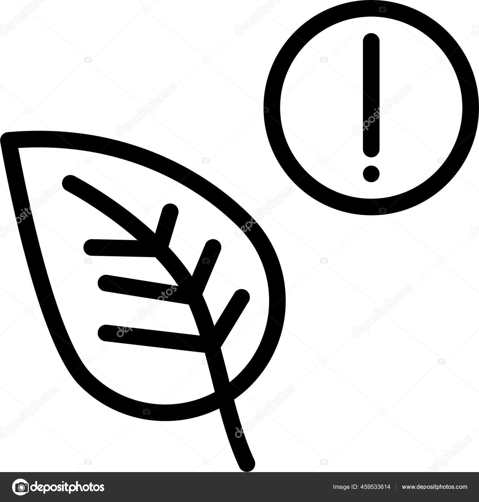 Warning Modern Icon Vector Illustration Isolated White Background Stock ...