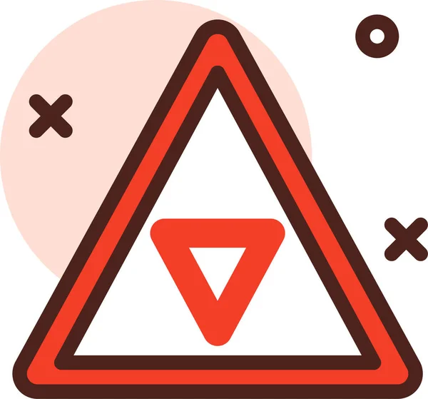 Warning Modern Icon Vector Illustration Isolated White Background Stock ...