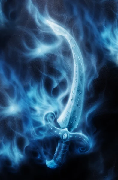 Blue Flaming Sword