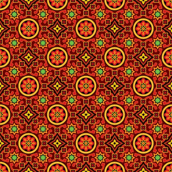 Sindhi Traditional Pattern Background Blue Red Golden Wallpaper Vector ...