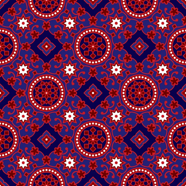 Sindhi traditional blue & red ajrak pattern Stock Vector Image by ...