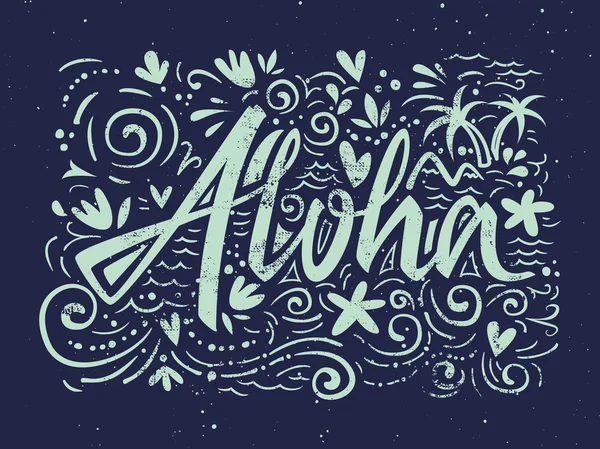 Tipografia aloha Imágenes Vectoriales, Gráfico Vectorial de Tipografia ...