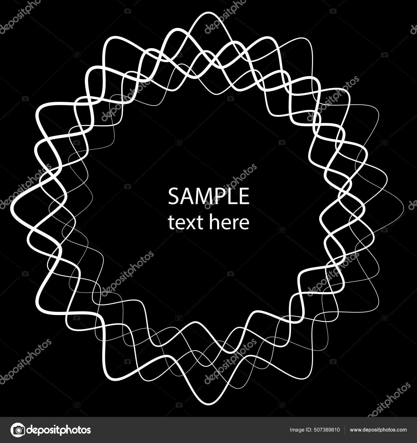 White Vector Zigzag Shape Ring Form Stock Vector by ©Karloni 507389810
