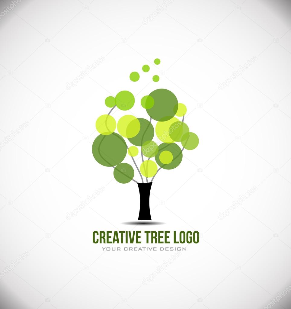 Creative tree concept logo icon design Stock Vector Image by ...